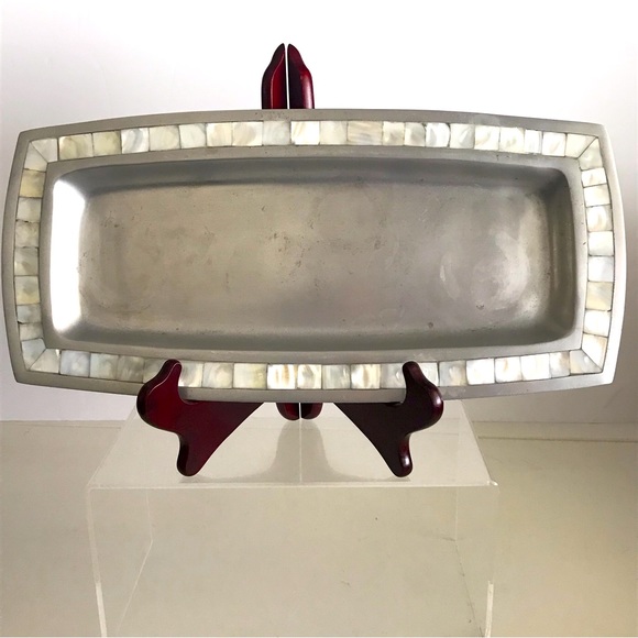 Pottery Barn | Accents | Pottery Barn Barona Silver Metal Rectangular ...